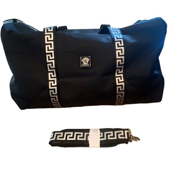 Versace | Bags | Versace Duffle Bag Weekender Medusa Medallion ...